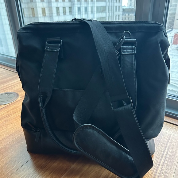 BEIS | Bags | Beis Black Mini Weekender Like New | Poshmark